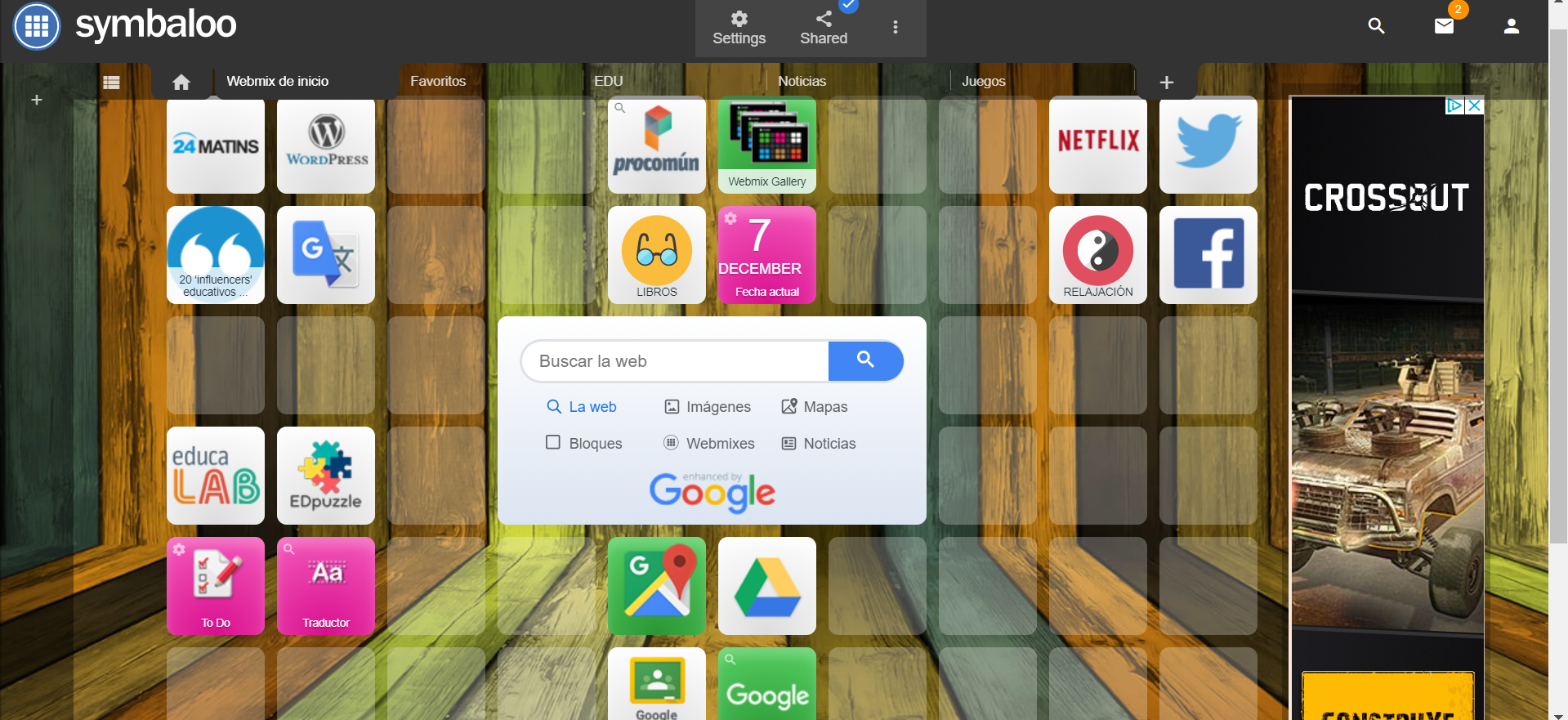 Symbaloo :: El uso de las TIC en Educación Primaria